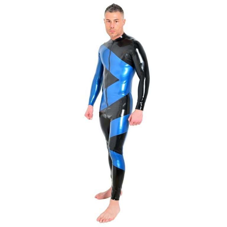 Combinaison Latex Bleu Homme | Latex House
